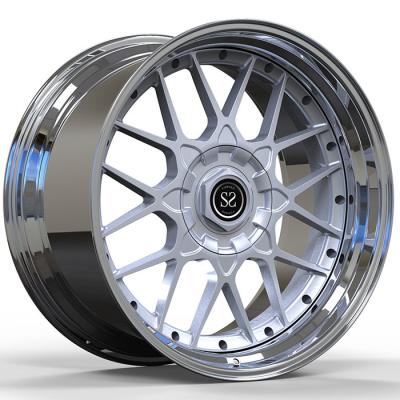 China 19X11 Polished 2 PC Forged Rims Wheels 5x120 Fit To BMW M3 for sale