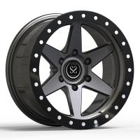 China 21cm Monoblock 1 Piece Forged Wheels Gun Metal Bead Lock Sport Car Alloy Rims for sale