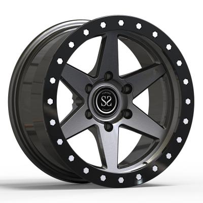 China 21cm Monoblock 1 Piece Forged Wheels Gun Metal Bead Lock Sport Car Alloy Rims for sale