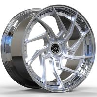 China Center Spoke Barrel 2 PC Forged Wheels Brushed Polished For BMW Audi Porsche for sale