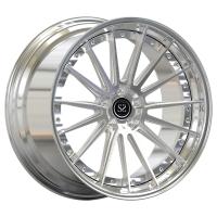 China Polished Center Spoke Forged 2 Piece Wheels Barrel Lip BMW530d Car Rims for sale