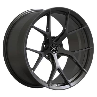 China Monoblock 1 Piece Forged Wheels Aluminum Brushed Black For BMW M3 Car Rims for sale
