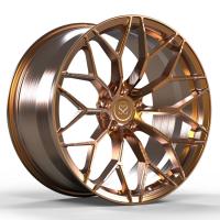 China Monoblock 20inch 1 PC Piece Aluminum Forged Brushed Bronze Wheels For Ferrari 458 for sale
