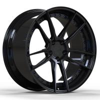 China Custom Satin Black 2 Piece Forged Wheels 18 19 20 21 22 