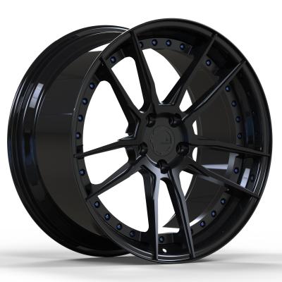 China Custom Satin Black 2 Piece Forged Wheels 18 19 20 21 22 