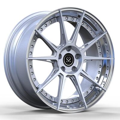 China 21 22 Inch Forged 2-PC Aluminum Alloy Rims Matt Silver For Alfa Romeo Giulia for sale