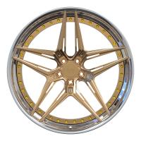 China Heavy Duty Light 2-PC Forged Aluminum Alloy Rims 20 21 Inch For Sport Cars for sale