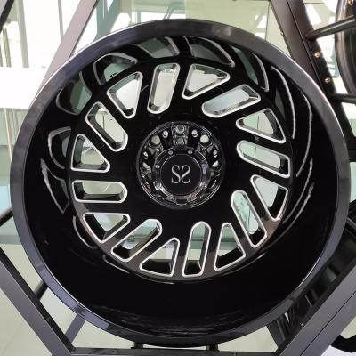 China Heavy Duty Military Truck Dually Wheel Rims 20x8.25 22x8.25 24x8.25 with 8x165.1 8x170 8x200 8x210 Bolt Patterns for sale