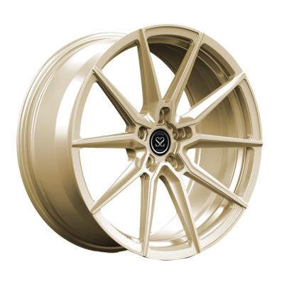 China Monoblock 1 PC Forged Wheels 20inch 20x10.5 Brushed Gold For BMW M5 Luxury for sale