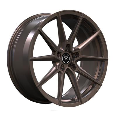 China Dark Bronze Spoke 1 PC Forged Wheels 19inch Staggered For Audi S5 Luxury Car Rims for sale