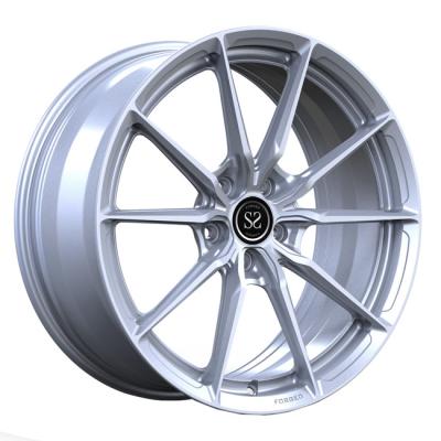 China Audi S3 1 PC Forged Wheels Rims 19inch Staggered Silver Spoke Discs For Luxury Car for sale