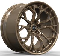 China Custom 2 PC Forged Aluminum Alloy Rims Satin Bronze 21 22 23 Inch For Ferrari 458 488 for sale