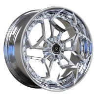 China 19inch Forged 2 PC Wheels Polished Disc Lip For Luxury Mercedes Benz A35 Car Rims for sale