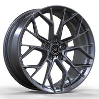 China Monoblock Forged 1 Piece PC Rims Multi Spokes For Audi S4 Gun Metal Discs Wheels for sale