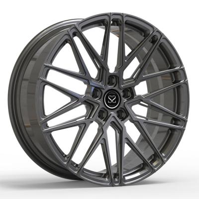 China Monoblock Forged 1 PC Wheels 20inch Staggered Matte Gun For Volkswagen for sale