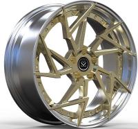 China Chevrolet Corvette 2PC Forged Aluminum Alloy Rims C05 9Jx19 Polished Bronze Disc for sale