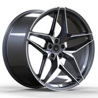 China Custom Forged 1-PC Aluminum Alloy Rims 5x110 21 Inches For ALFA Gloss Gun Metal for sale