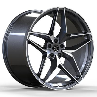 China Custom Forged 1-PC Aluminum Alloy Rims 5x110 21 Inches For ALFA Gloss Gun Metal for sale