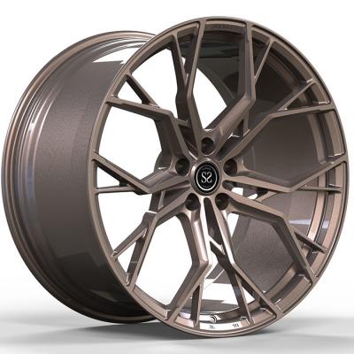 China 20X9 6061-T6 Aluminum Alloy Rims Custom Bronze 5x112 Bolt Pattern For Audi RS 6 7 for sale