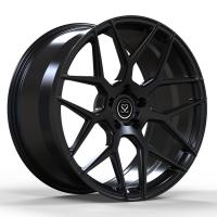 China Satin Black 1 Piece Forged Monoblock Wheels Staggered 19X10 19x12 For Camaro for sale