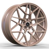 China 23inch 23x10 Concave Monoblock 1 Piece Rims Wheels Rose Gold Forged Ranger Rover Svr for sale