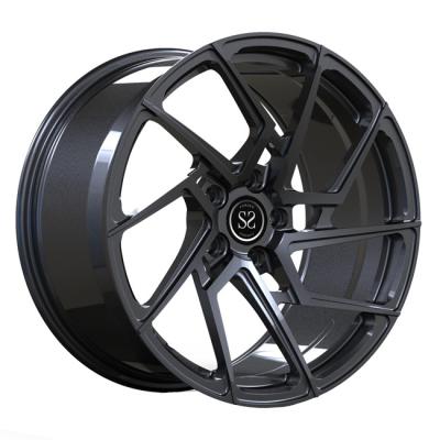 China Gun Metal Discs 1 Piece Forged Wheels 19inch For Audi S4 Monoblock Rotational Concave Rims for sale