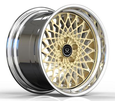 China Polish Forged 2 Piece Step Lips Rims Pontiac Trans AM GTA 18x10.5 Gold for sale