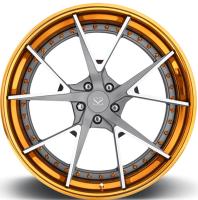 China Hyper Silver 2 Piece Forged Alloy Car Rims For X5 / X6 Color Customized 21 Inch for sale