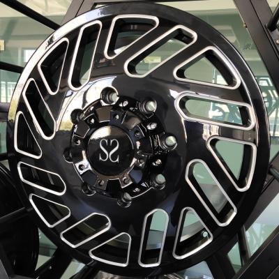 China Custom Heavy Duty Alloy 1-PC Wheel Rims 20 Inch 20x8.25 8x6.5 8x200 8x210 Casting Truck for sale