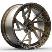 China Staggered Concave 2 Piece Wheels Forged Rims For McLaren 570s 20inch 21inch Brushed for sale