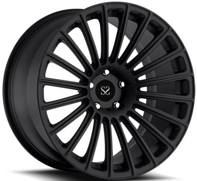 China Matt Black Multi Spokes Forged 1PC Aluminum Alloy Rims 22x10 For Mercedes Benz Amg W463 for sale