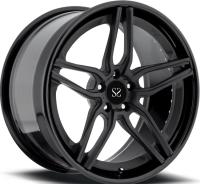 China 19x8.5 19x110 2PC Forged Aluminum Alloy Rims Gloss Black For Lamborghini Gallardo for sale