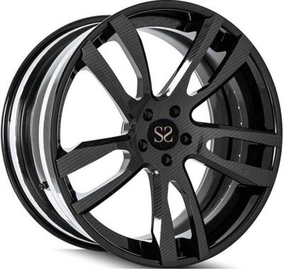 China Black Face 3PC Forged Aluminum Rims Wheels Ford Mustang 20x9.5 | 20x12.5 for sale