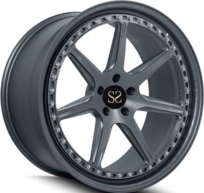 China 7Spoke 3PC Forged Aluminum Alloy Wheels Rims Luxury Car 19 20 21 22 Inch for sale
