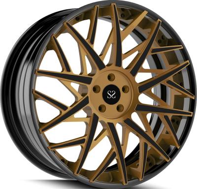 China 22x10 Custom 3PC Forged Aluminum Alloy Rims Matt Bronze Face For RAM 1500 2022 for sale