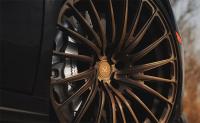 China Gold Brush Spokes 	2 Piece Forged Wheels For Mercedes Benz Glc 20inch Rotational Polish Stepped for sale