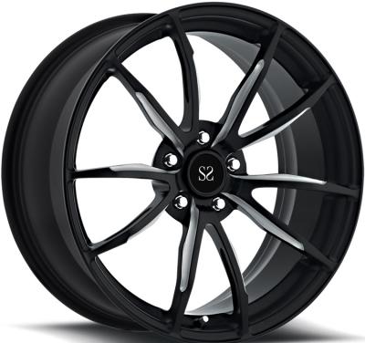 China Monoblock 1 Piece Forged Rims Wheels For Mustang Gt 19inch Concave Dark Bronze for sale