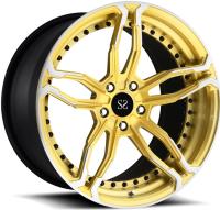 China 20inch Black Gloss 2 Piece Forged Matte Wheels For Porsche Cayman Rotational Rims for sale