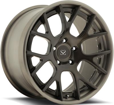 China Chrome 2 Piece Forged Step Rims Wheels 20inch Custom For Mercedes Benz A35 for sale