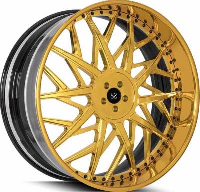 China Custom 3PC Forged Aluminum Alloy Wheels 18 19 20 21 22 Car Rims For Nissan GTR A6061 for sale