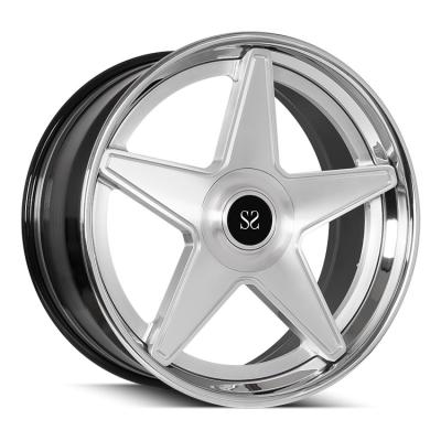 China Custom Bronze 3PC Forged Alloy Wheel Rims 20 Inch Bassed On TUV Standard 13