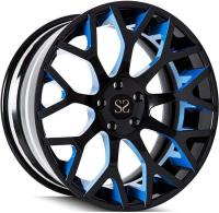 China Custom Gloss Black 3PC Forged Alloy Rims 20inch Of 6064 - T6 SAE J2530 for sale