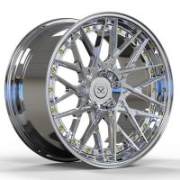 China Polished Disc Lip 2 Piece Forged Wheels Gold Screws For BMW M2 20inch Custom Rims for sale
