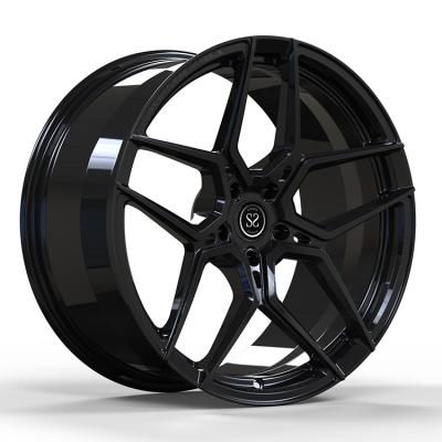China Gloss Black 1 Piece Forged Monoblock Rims 10.5Jx21 ET19 5x112 For Audi RS 7 for sale