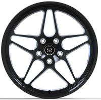 China Honda Civic R FL5 Forged 1 Piece Aluminum Wheels 9.5Jx19 ET60 Gloss Black+Milling for sale
