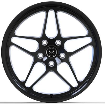 China Honda Civic R FL5 Forged 1 Piece Aluminum Wheels 9.5Jx19 ET60 Gloss Black+Milling for sale