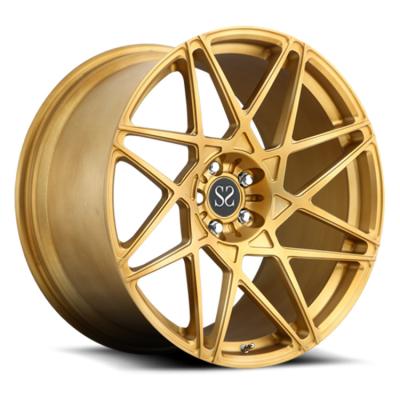 China Custom Gold 1 Piece Forged Wheels VOLKSWAGEN TOUAREG II 21x10 5x120 for sale