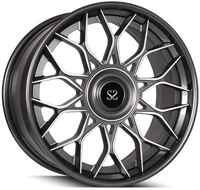 China Nissan 240sx 3PC Forged Aluminum Alloy Wheels 18x8 And 18x12 Matt Grey for sale