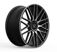 China Monoblock 1 Piece Rims Forged Wheels Black Machined Face 21x9 21x10 Staggered Mercedes Benz for sale