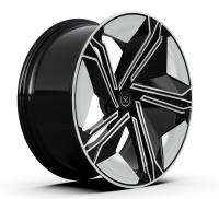 China Monoblocok Deep Concave Forged Wheel Rim 23x10.5 Black Machined Face Audi RS Q8 for sale